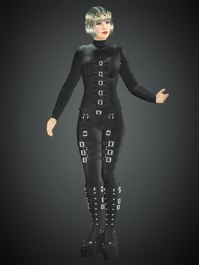 Realistic Rigged Supper Action Girl-Mira Character 3D Model 3D ...