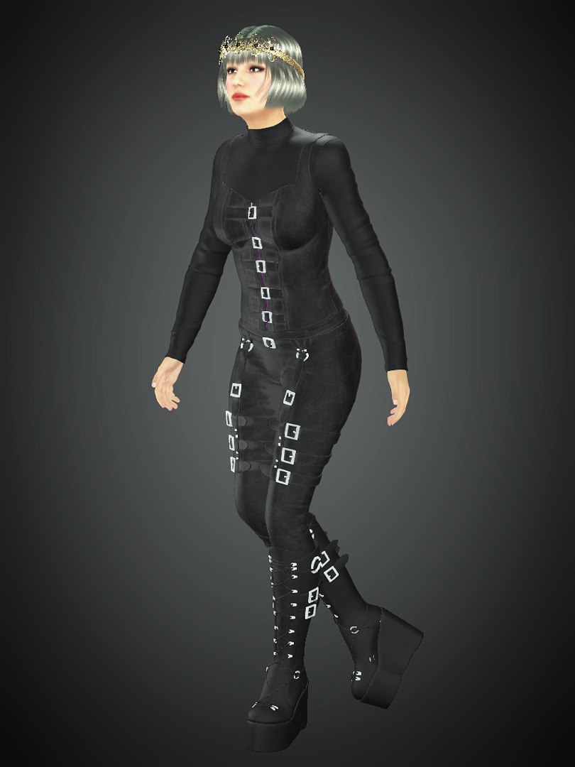 Realistic Rigged Supper Action Girl-Mira Character 3D Model 3D ...