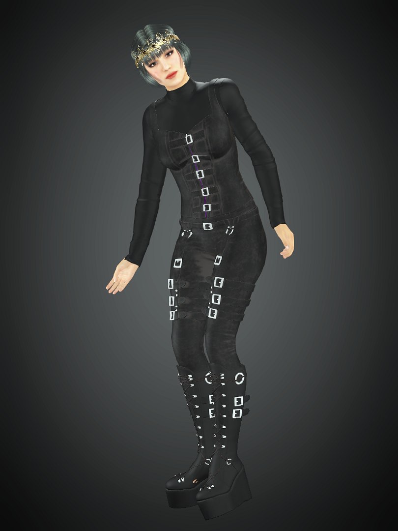 Realistic Rigged Supper Action Girl-Mira Character 3D Model 3D ...