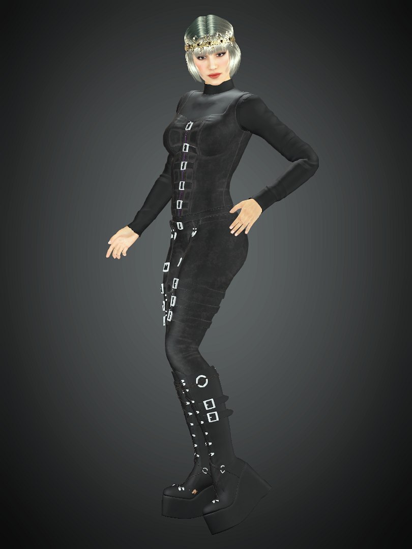 Realistic Rigged Supper Action Girl-Mira Character 3D Model 3D ...