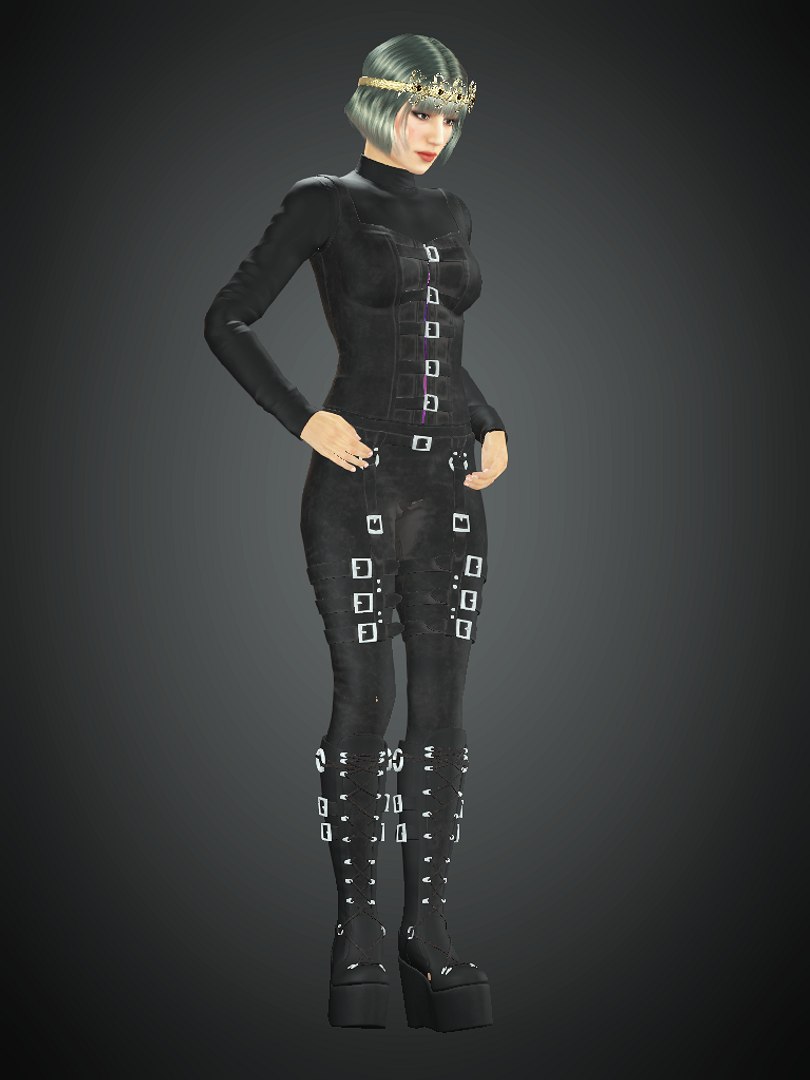 Realistic Rigged Supper Action Girl-Mira Character 3D Model 3D ...