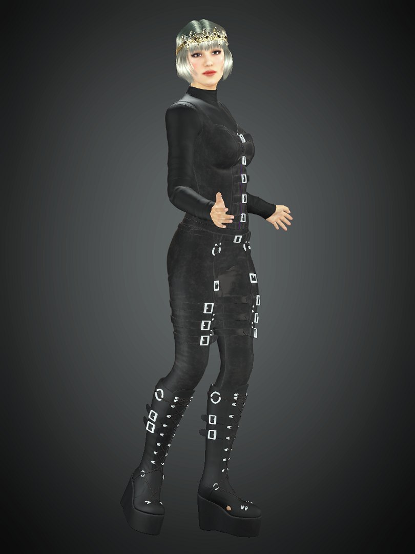 Realistic Rigged Supper Action Girl-Mira Character 3D Model 3D ...