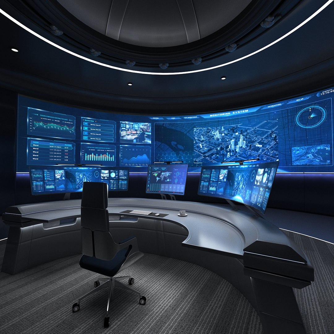 3D Model Small Control Room - TurboSquid 2243233