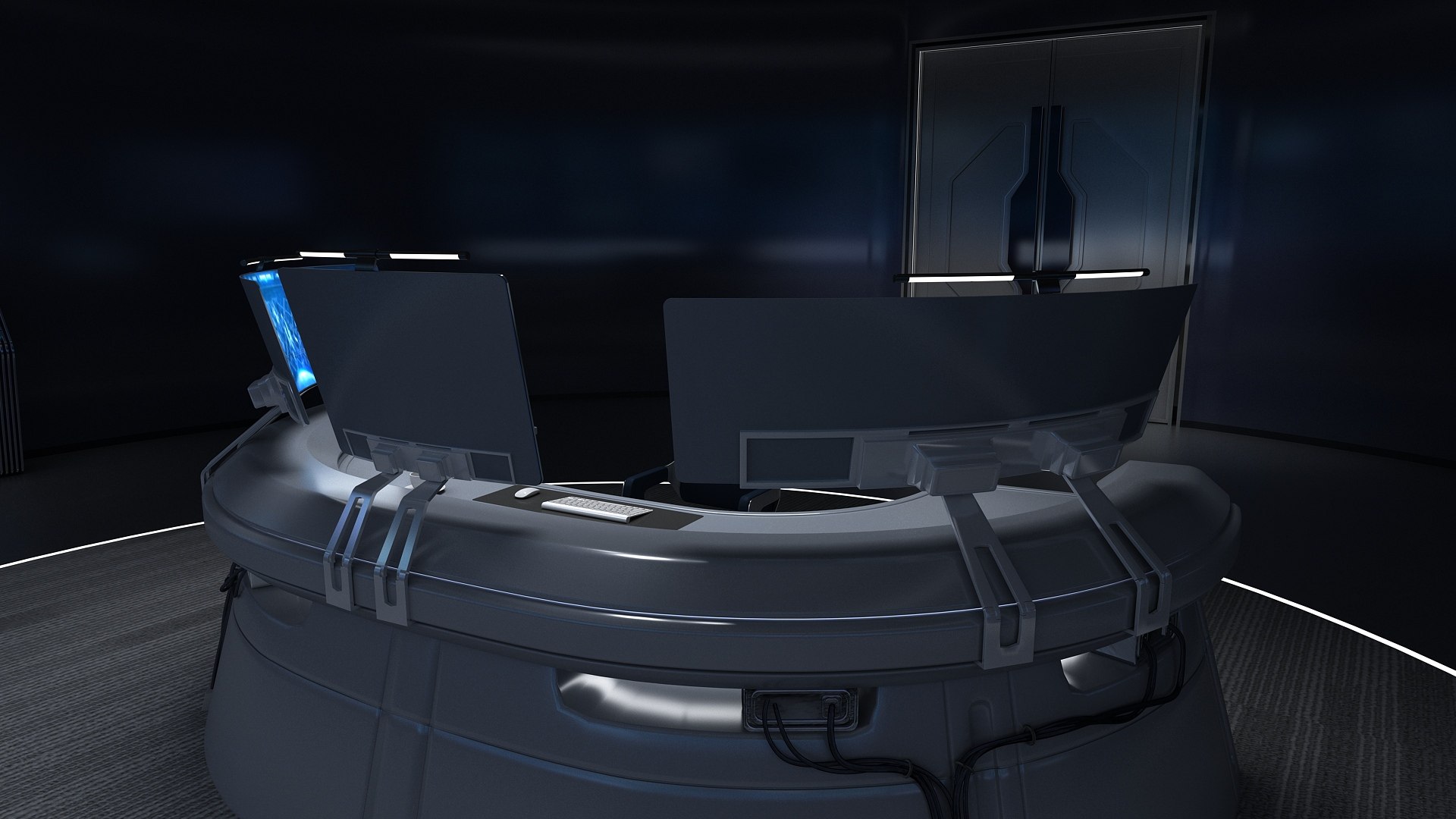 3D Model Small Control Room - TurboSquid 2243233