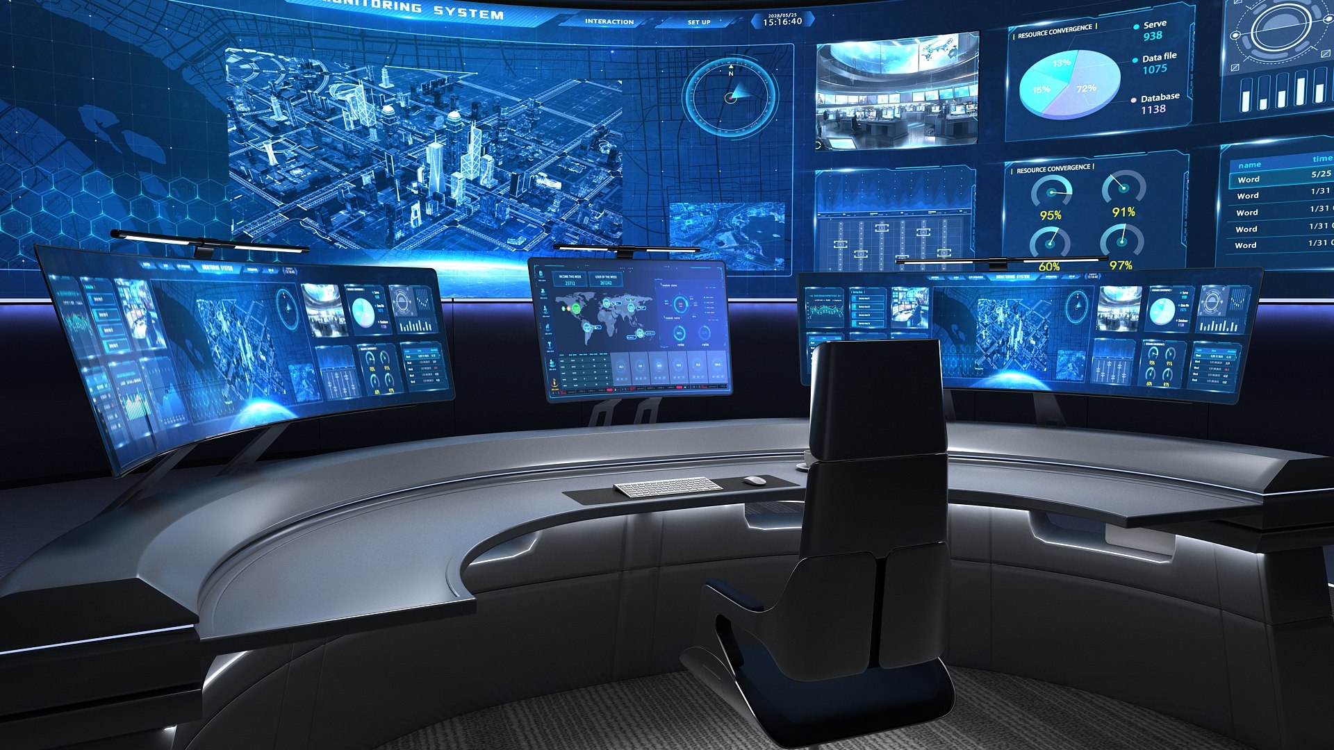 3D Model Small Control Room - TurboSquid 2243233