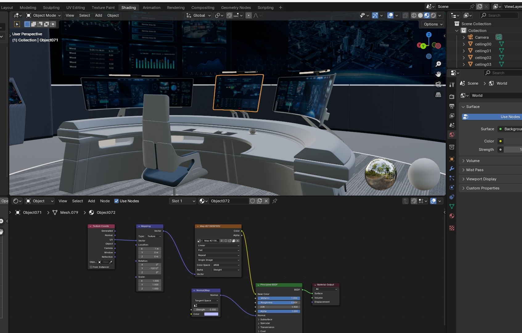 3D Model Small Control Room - TurboSquid 2243233