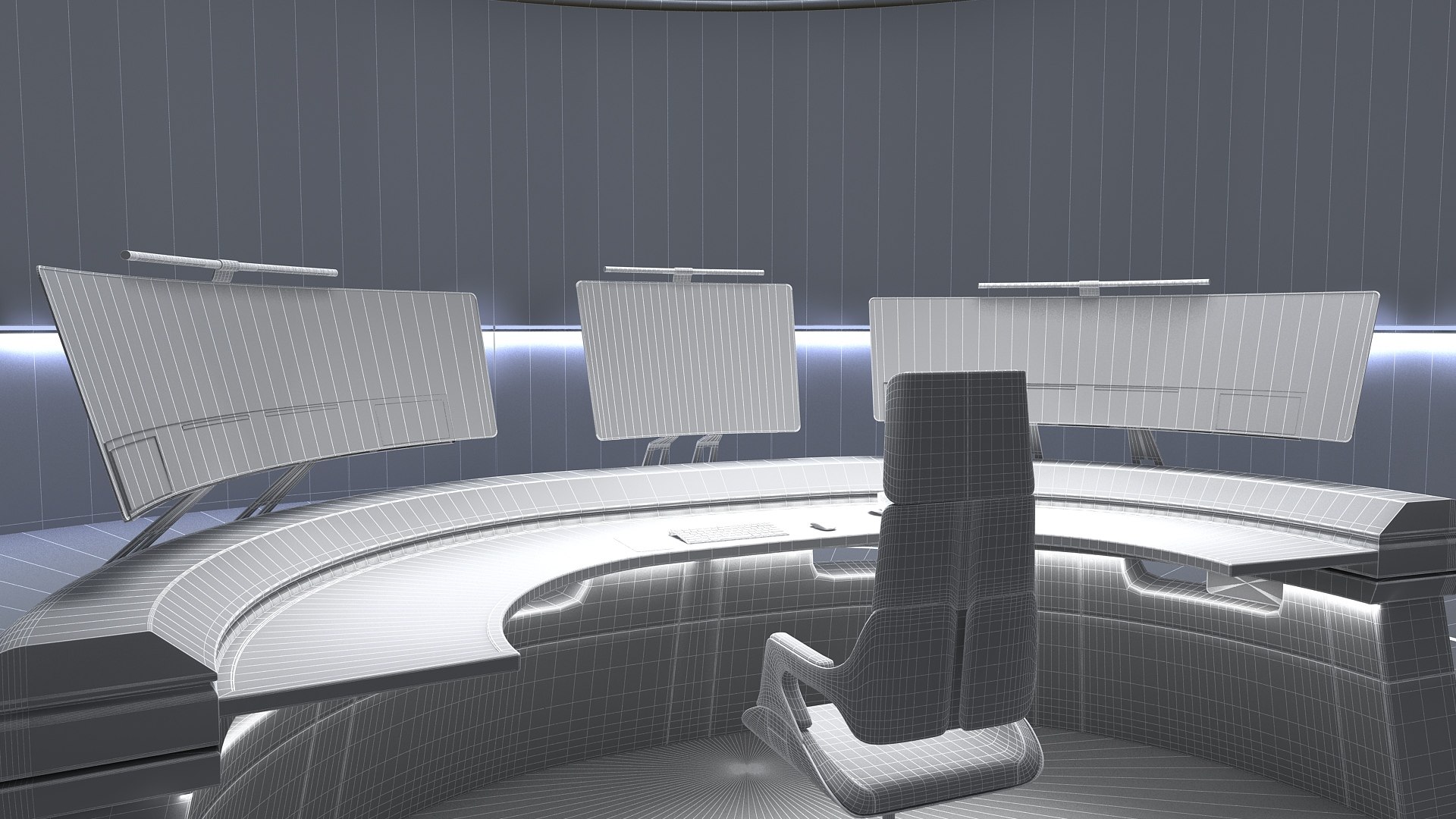 3D Model Small Control Room - TurboSquid 2243233