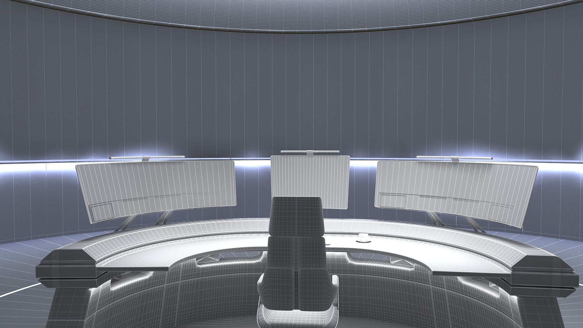3D Model Small Control Room - TurboSquid 2243233
