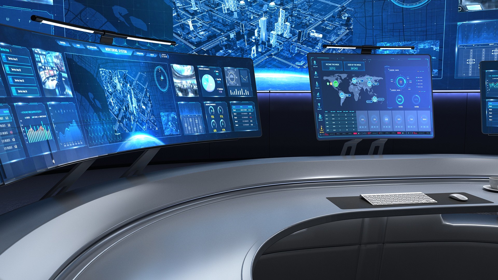 3D Model Small Control Room - TurboSquid 2243233