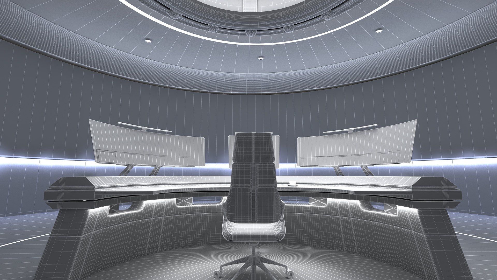 3D Model Small Control Room - TurboSquid 2243233