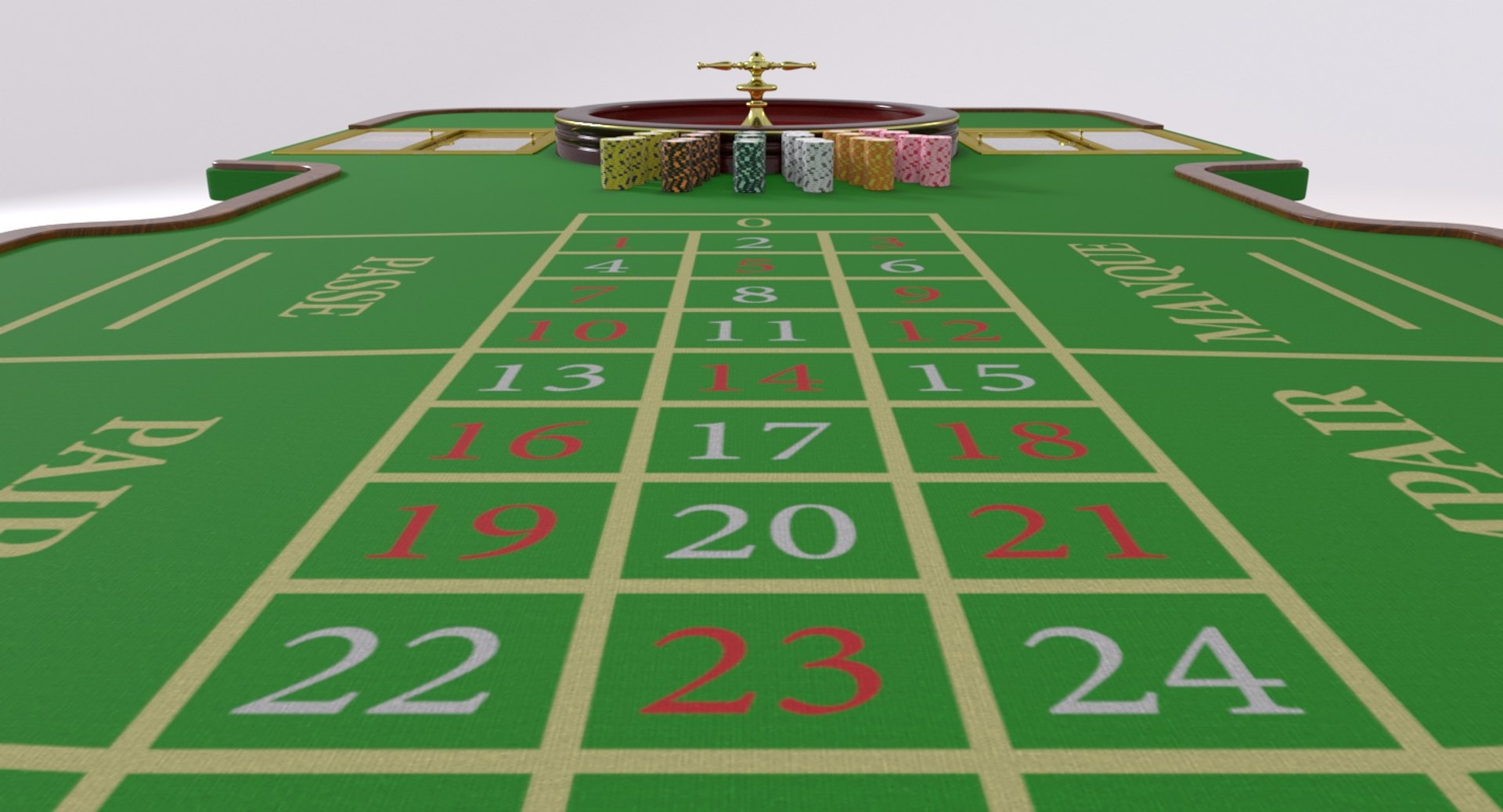 Roulette Table Model - TurboSquid 1369962