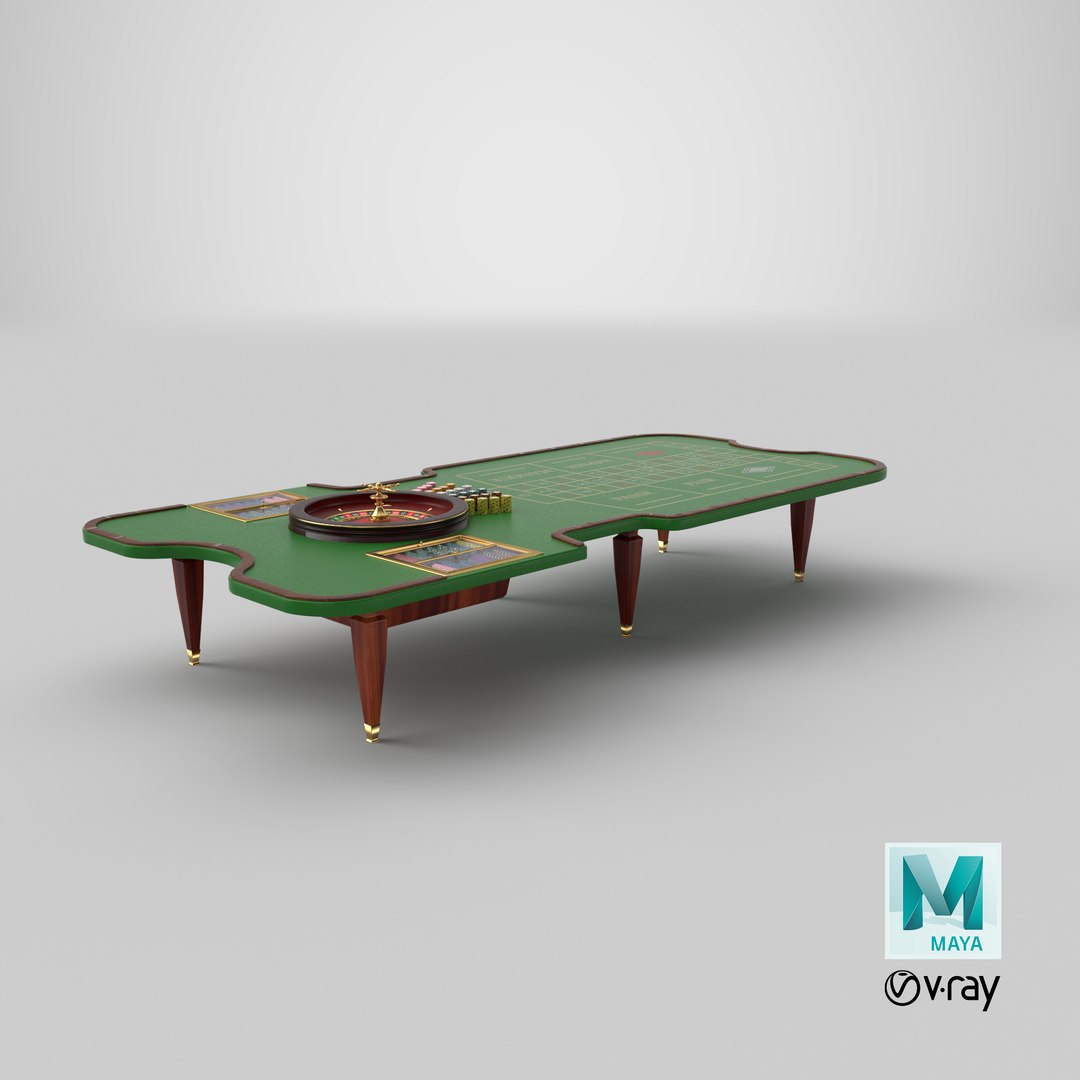Roulette Table Model - TurboSquid 1369962