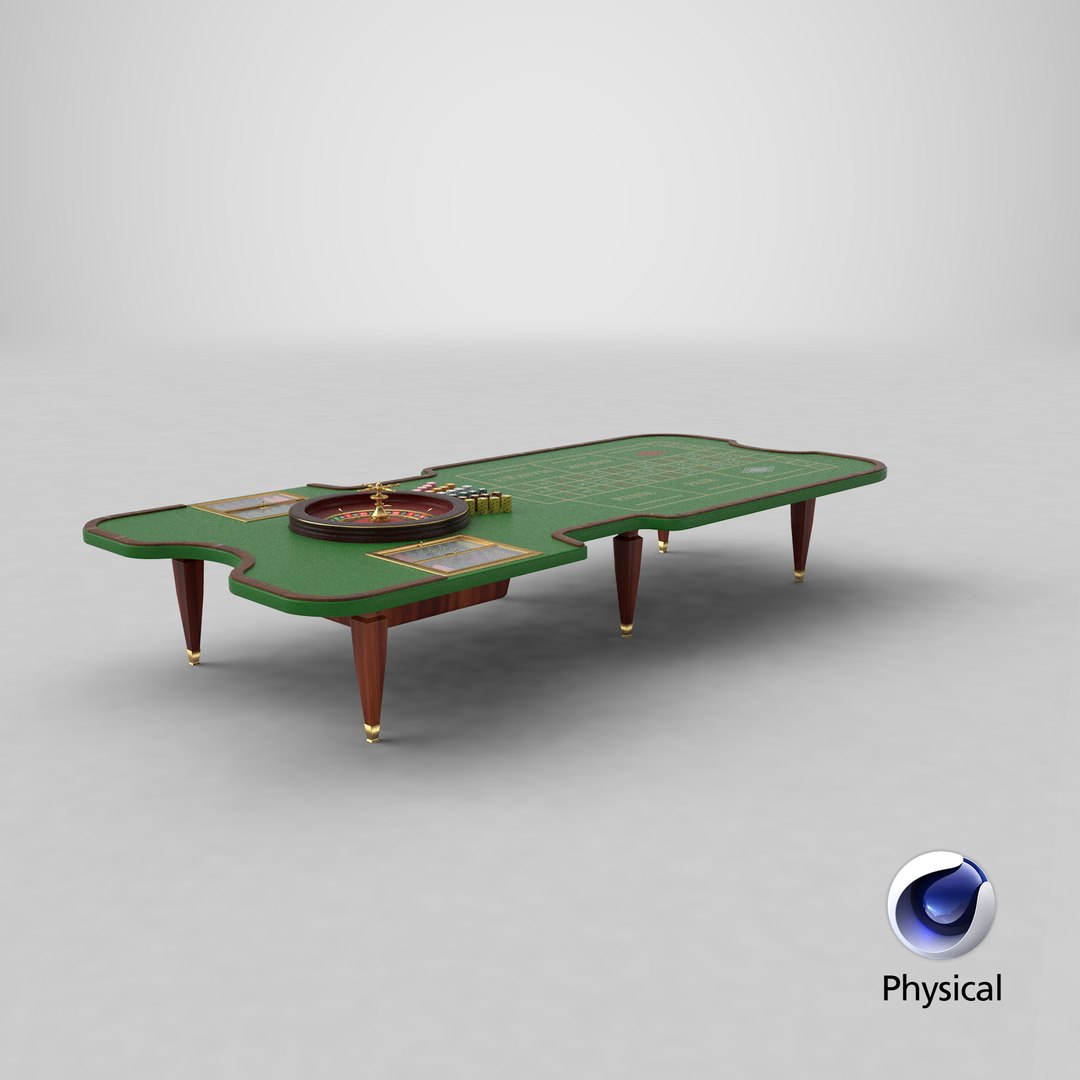 Roulette Table Model - TurboSquid 1369962