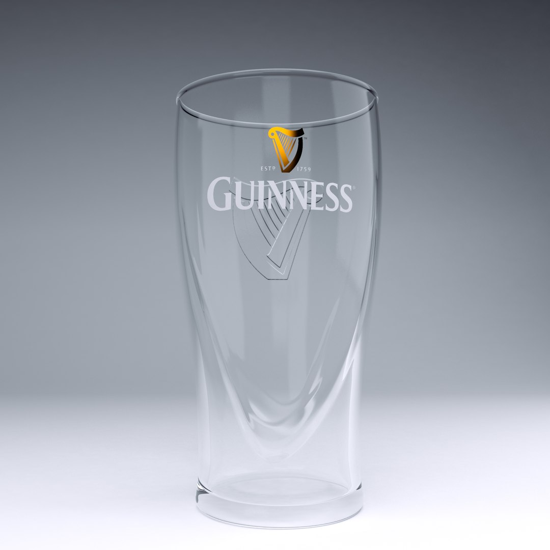 3d Model Guinness Beer Glass