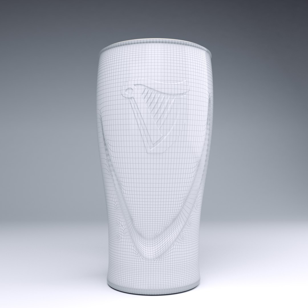 3d Model Guinness Beer Glass