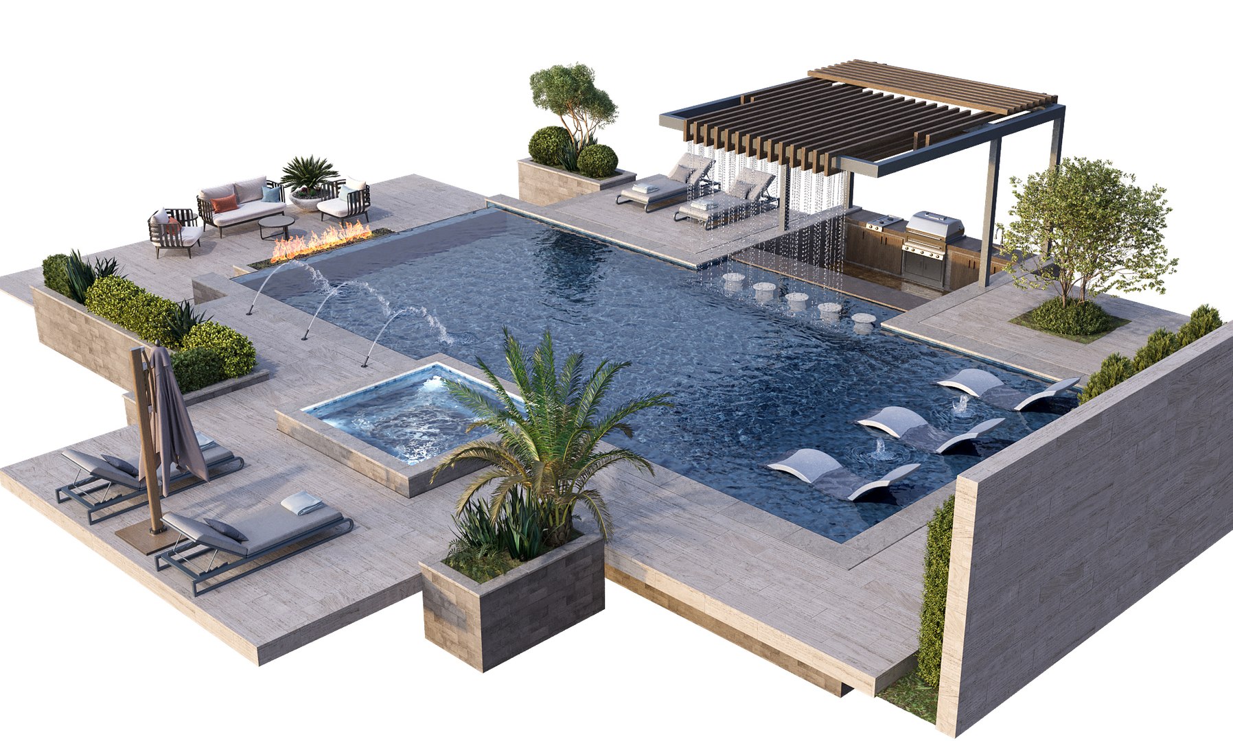 Swimming Pool 11 3D model - TurboSquid 2179204