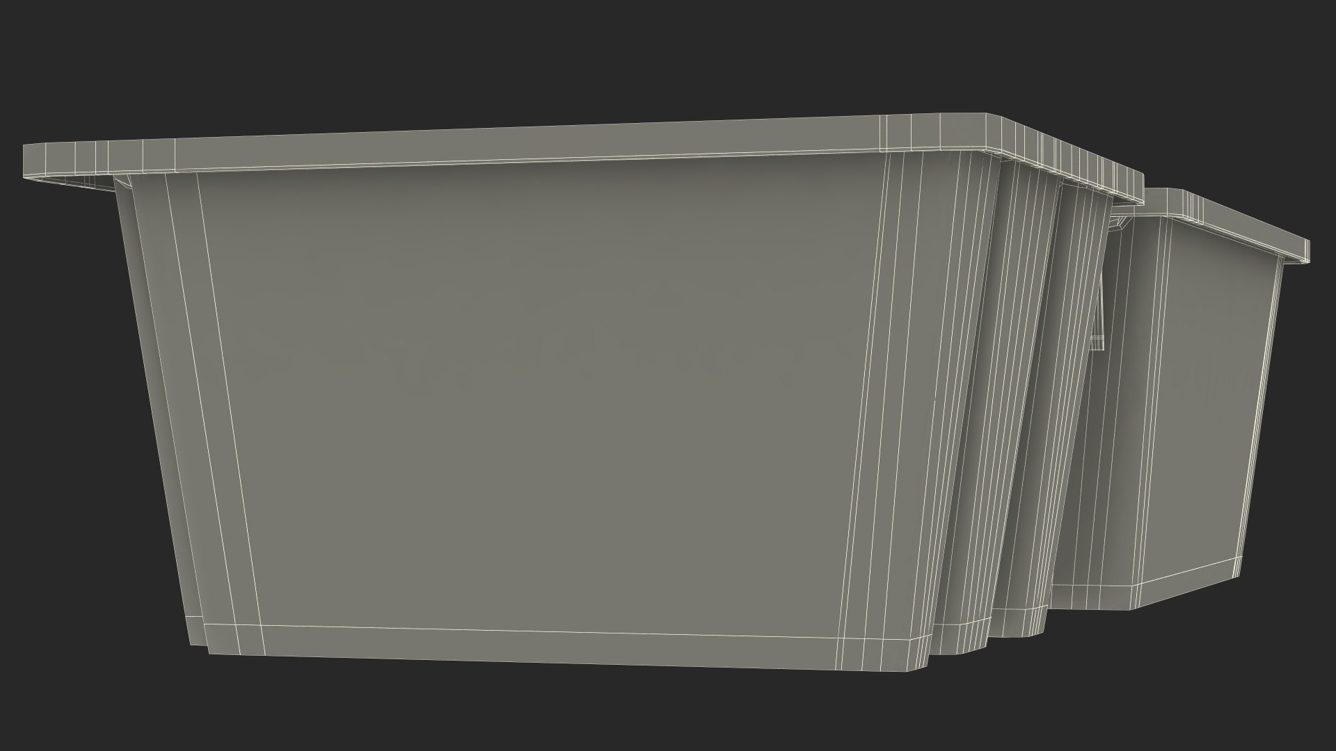 3D Stack And Nest Totes Model - TurboSquid 2071656