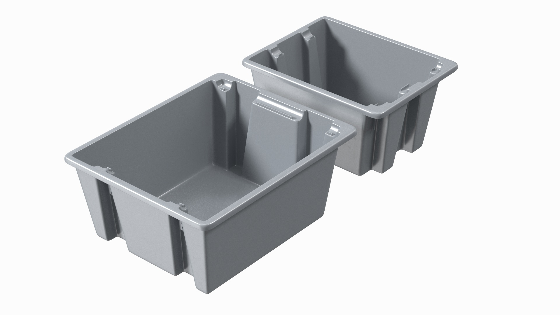 3D Stack And Nest Totes Model - TurboSquid 2071656