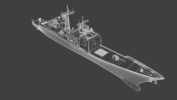 3D Aegis Cruiser CG-52 USS Bunker Hill - TurboSquid 1737808