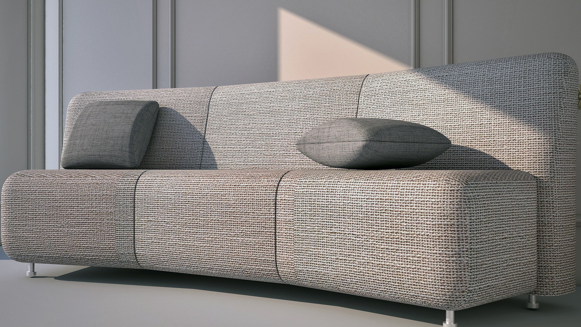 3D curved sofa model - TurboSquid 1635522