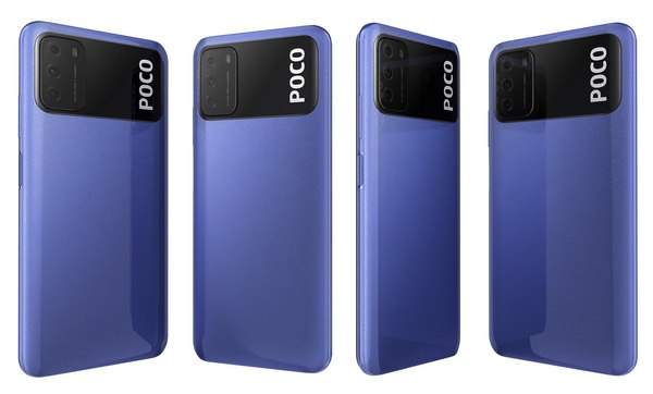 3D Xiaomi Poco M3 Blue - TurboSquid 1753105