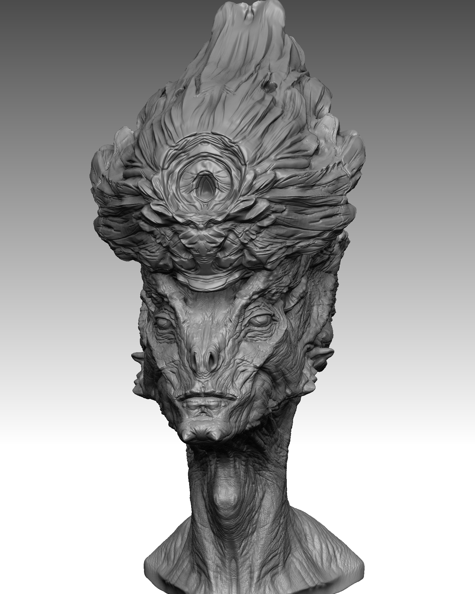 Alien head 3D model | 1142791 | TurboSquid