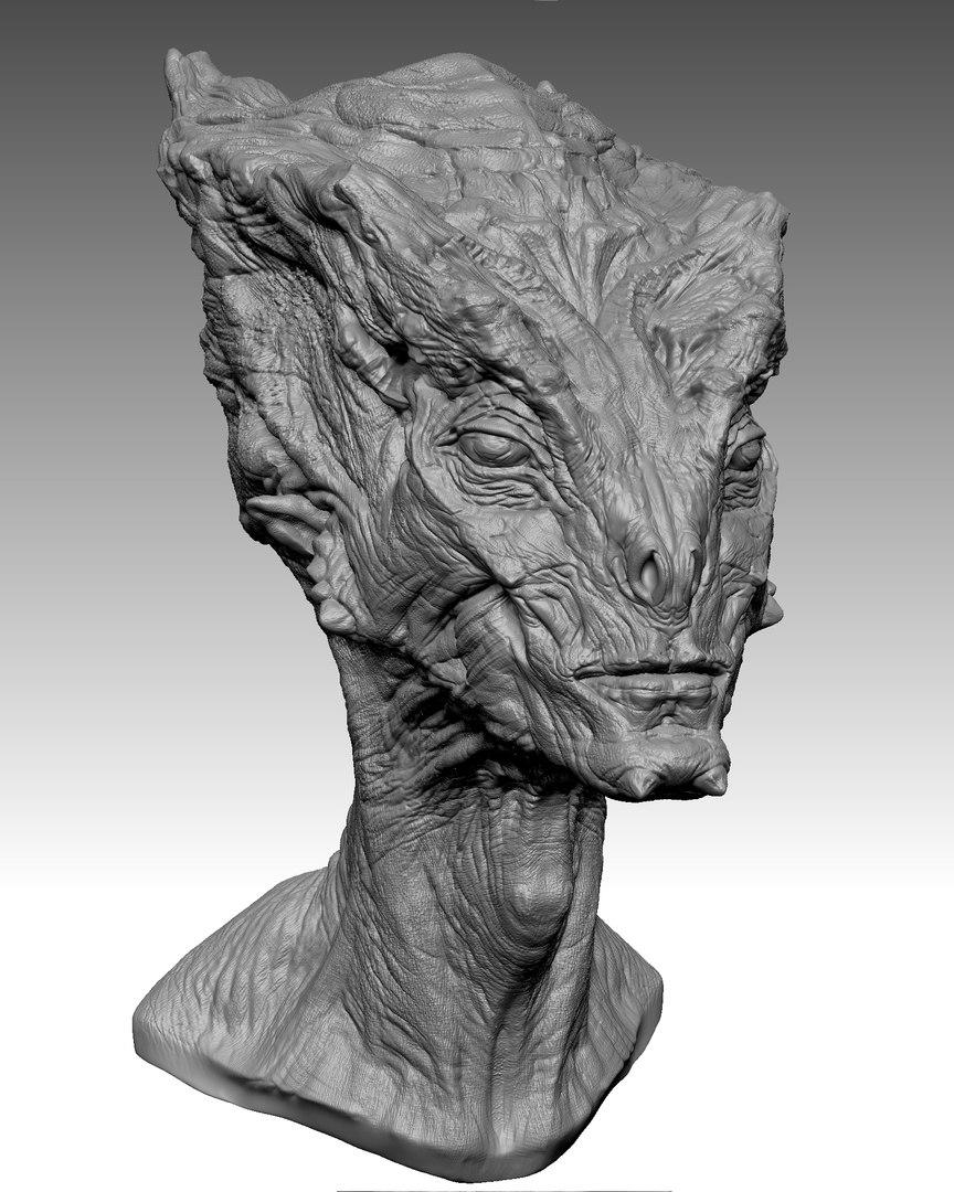 Alien Head 3D Model | 1142791 | TurboSquid