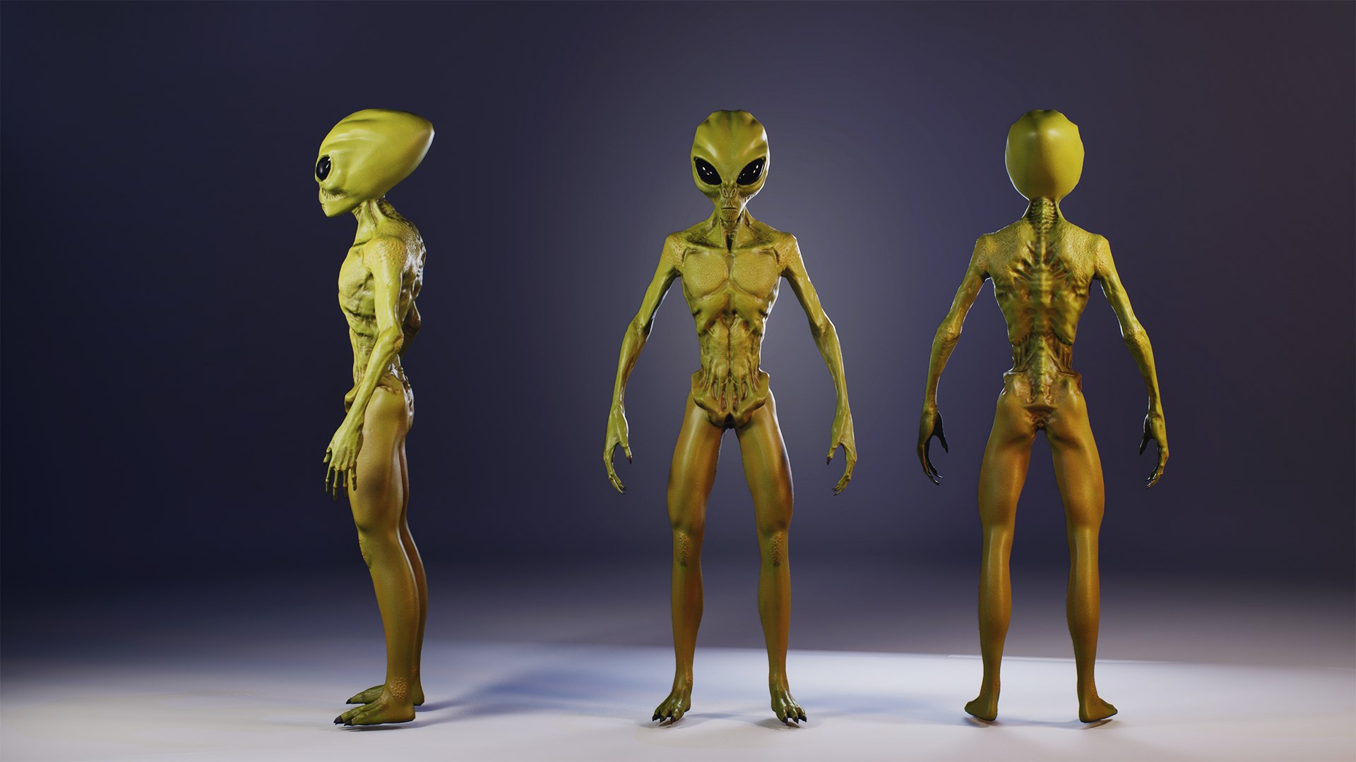 3D Alien Model - TurboSquid 2323768
