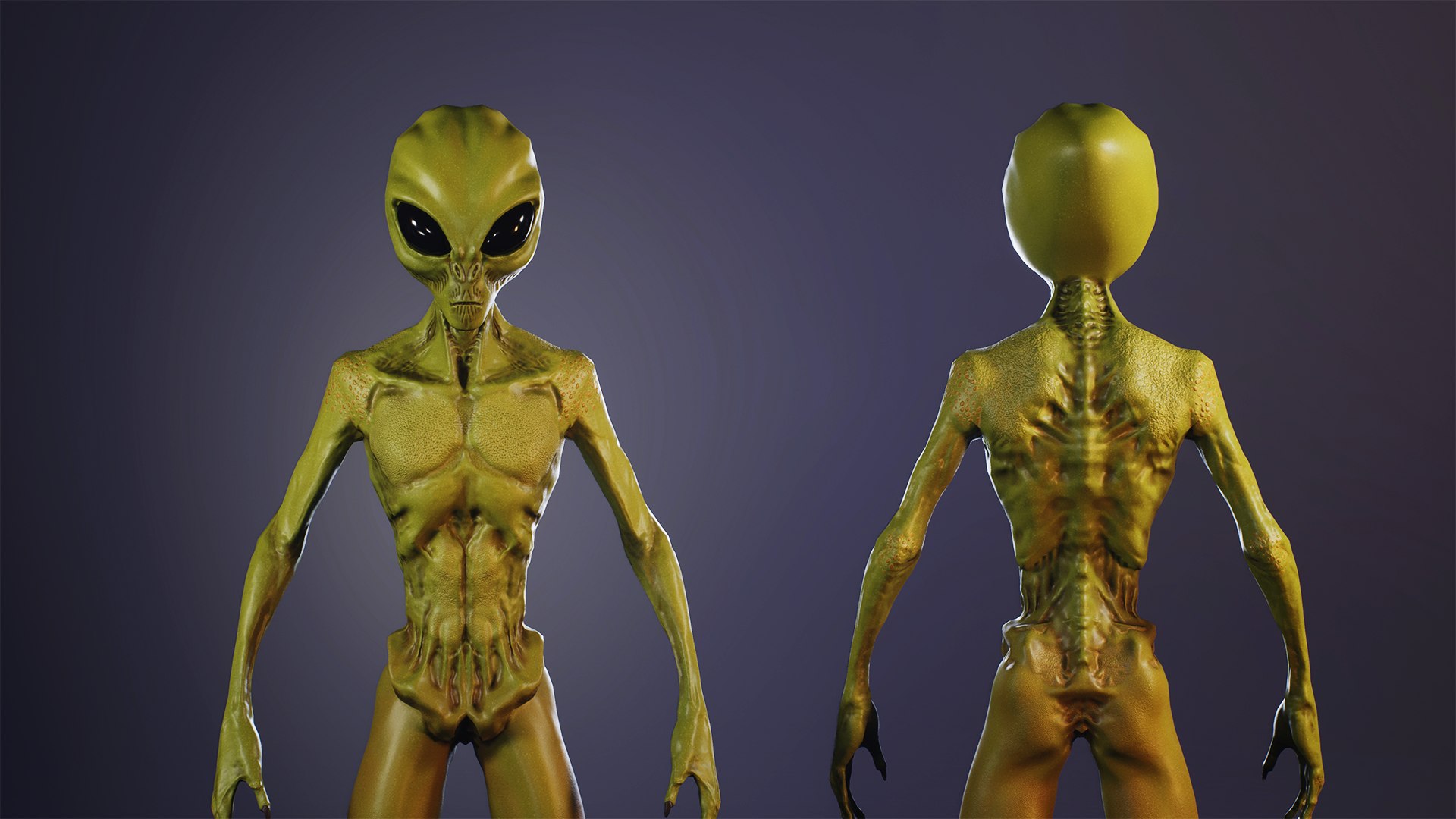 3D Alien Model - TurboSquid 2323768
