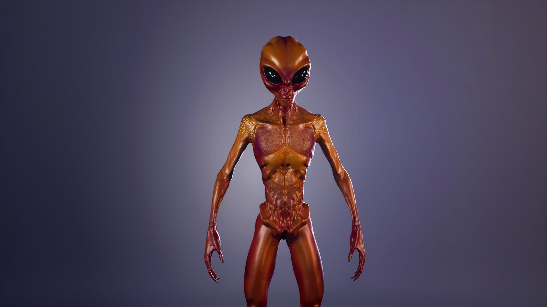 3D Alien Model - TurboSquid 2323768
