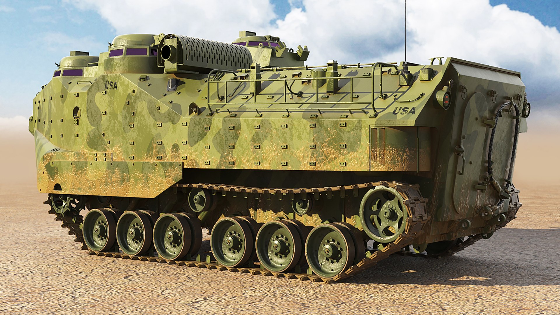 Amphibious Assault Vehicle Aavp-7a1 3D - TurboSquid 1182194