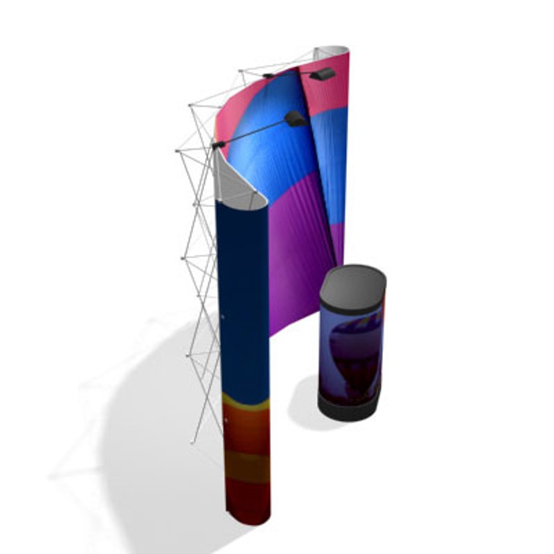 3d Model Graphic Popup Display Stand