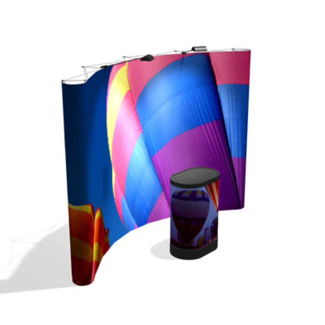 3d Model Graphic Popup Display Stand