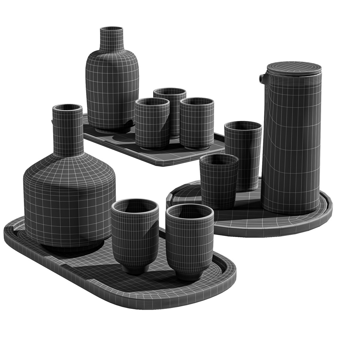 10 Dishes Tableware Collection Vol1 3D - TurboSquid 2217338