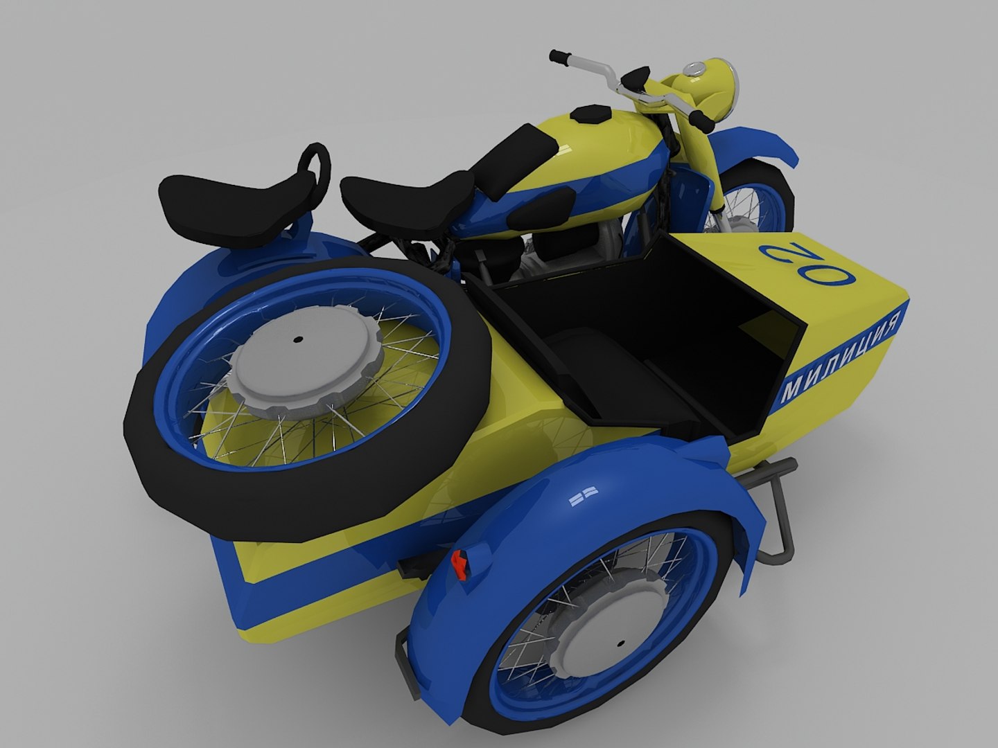 3d Police Bike Russian