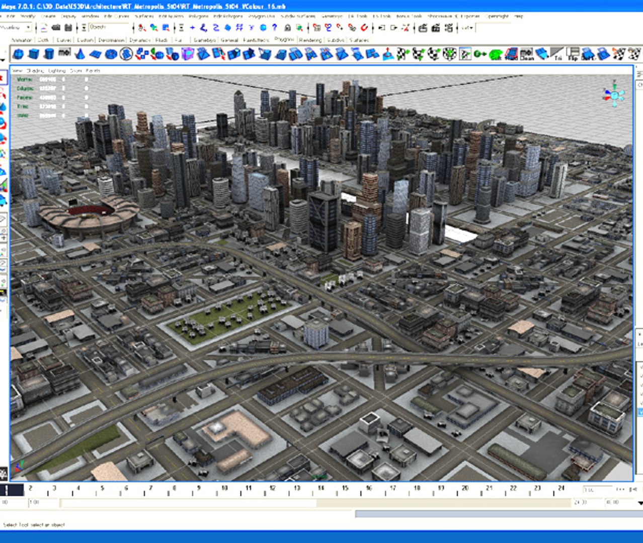 City Environment 3d Model