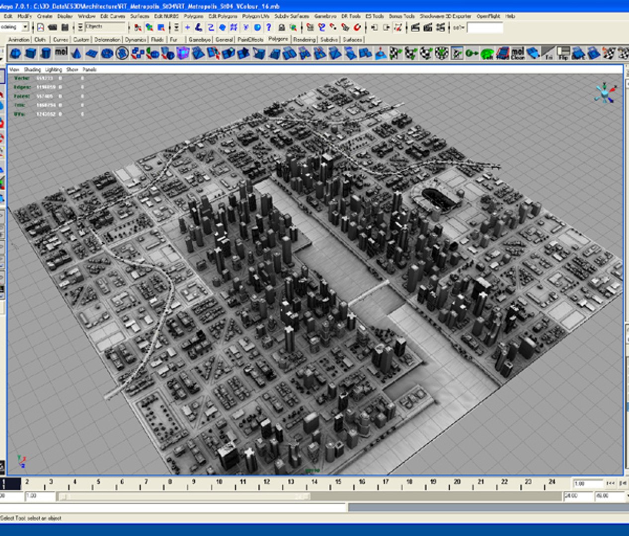 City Environment 3d Model