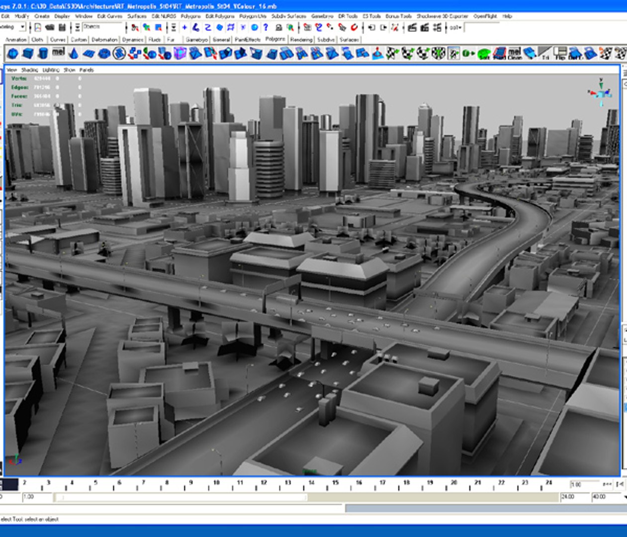 City Environment 3d Model