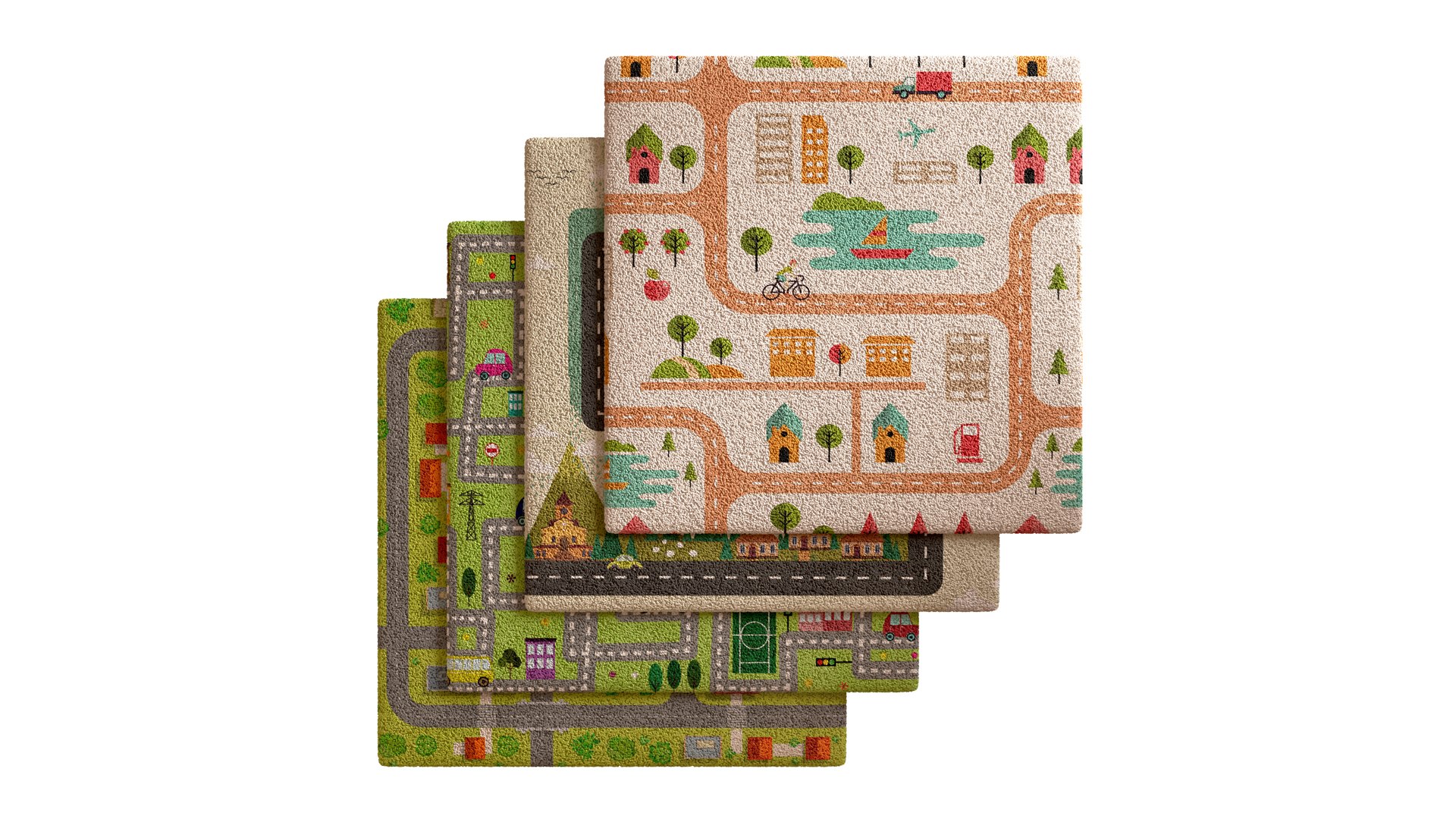 3D Kids Carpet Set 3 - TurboSquid 2280464