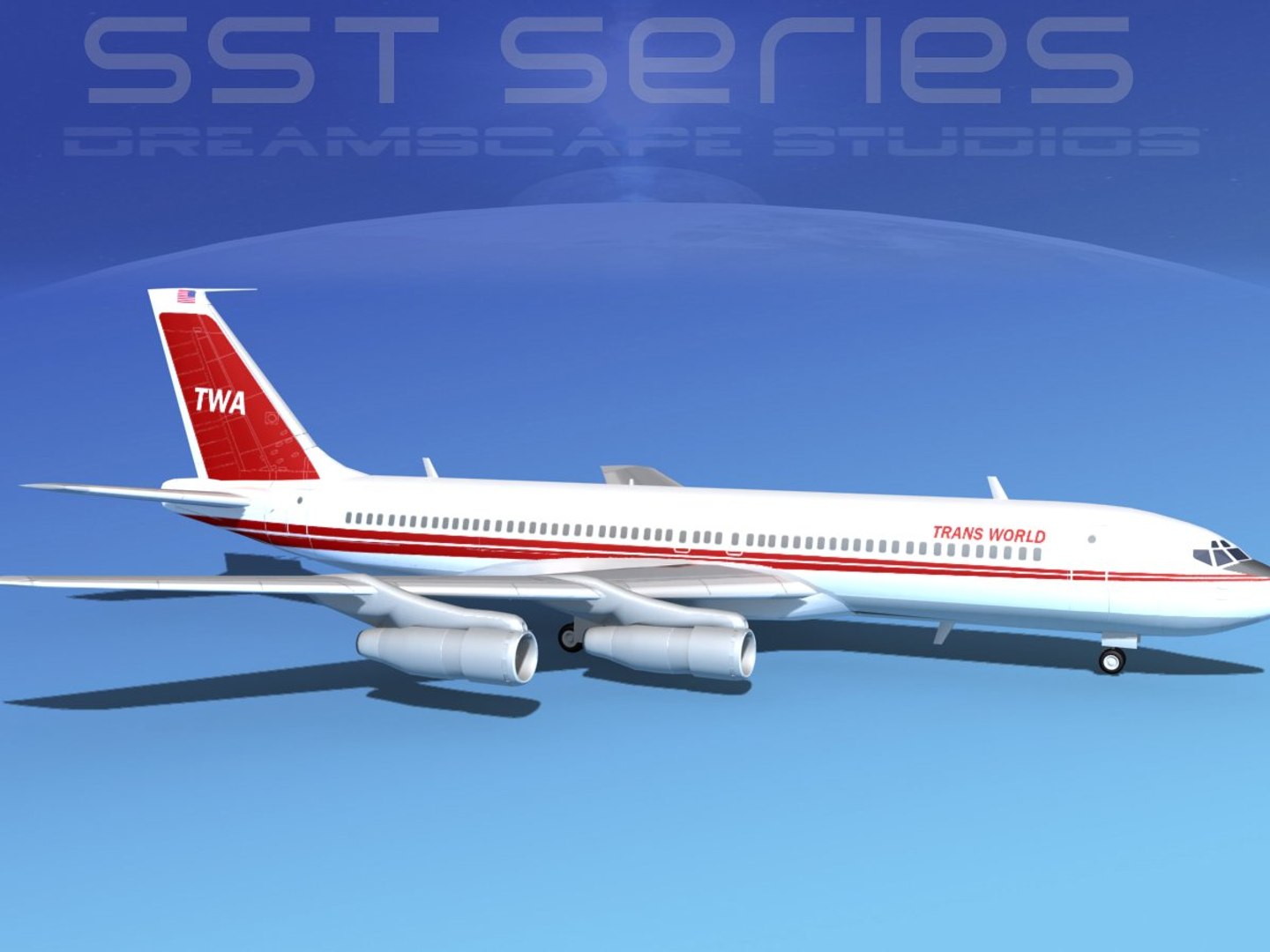 3d 707-320 boeing 707