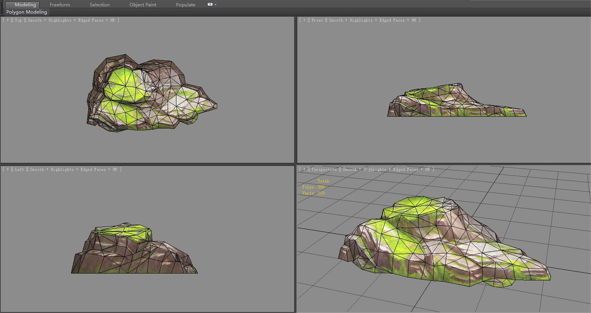 3D Moss Boulders - D - Mountains - Rock - Stone Model - TurboSquid 2259762
