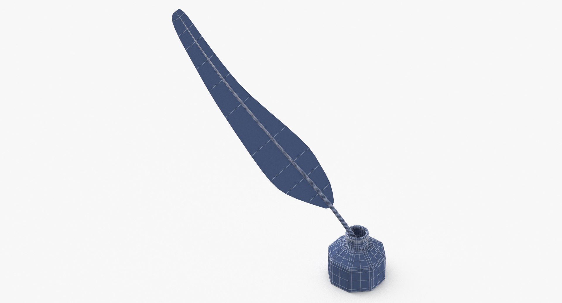 3D 19th Century Quill Pen 01 Model - TurboSquid 2189444