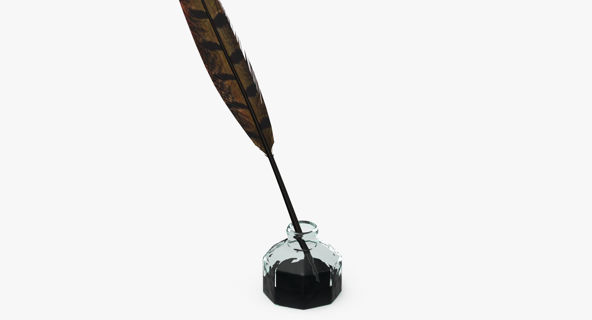 3D 19th Century Quill Pen 01 Model - TurboSquid 2189444