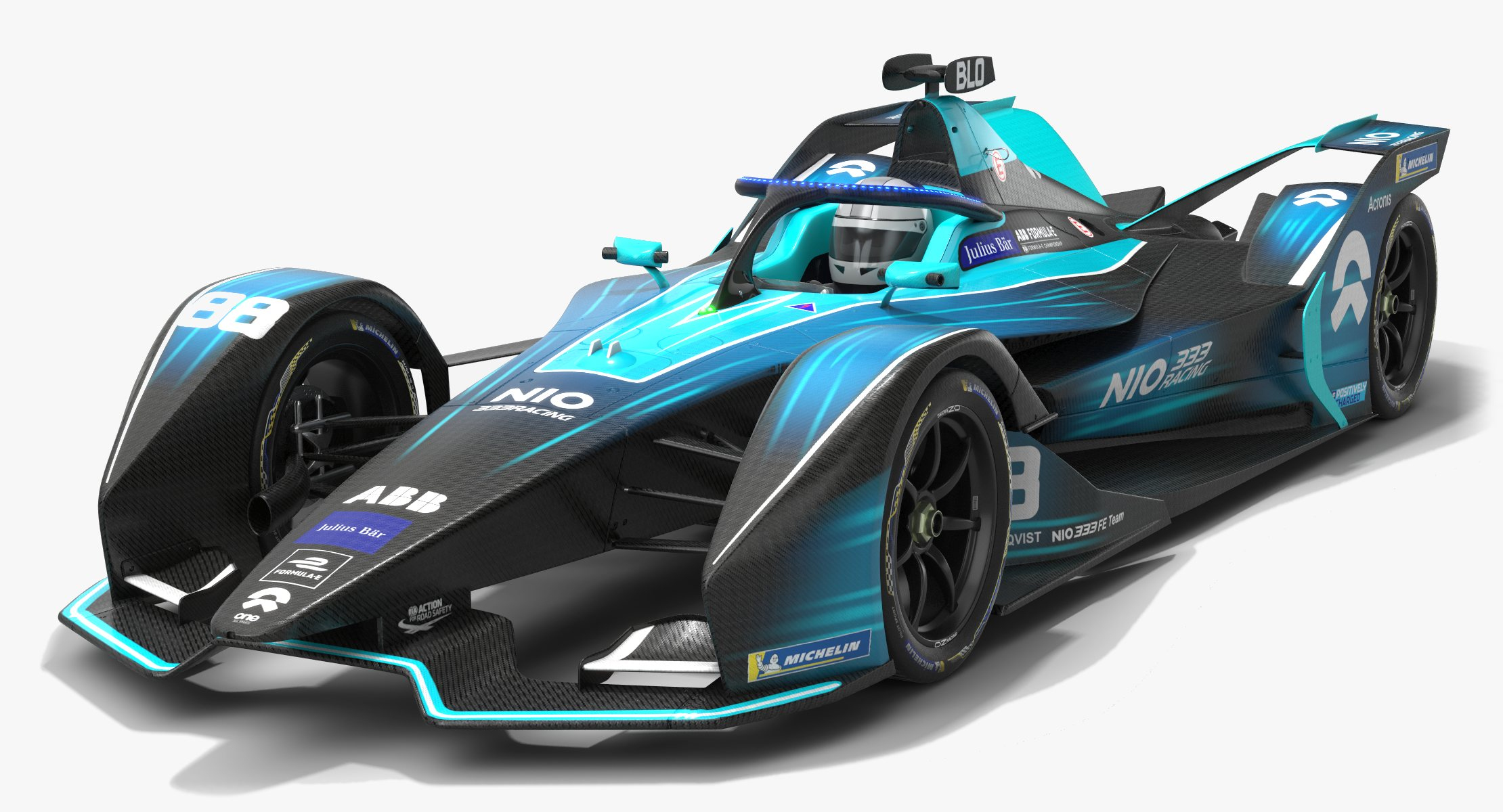 3D NIO 333 FE Team Formula E Season 2020 2021 - TurboSquid 1728949