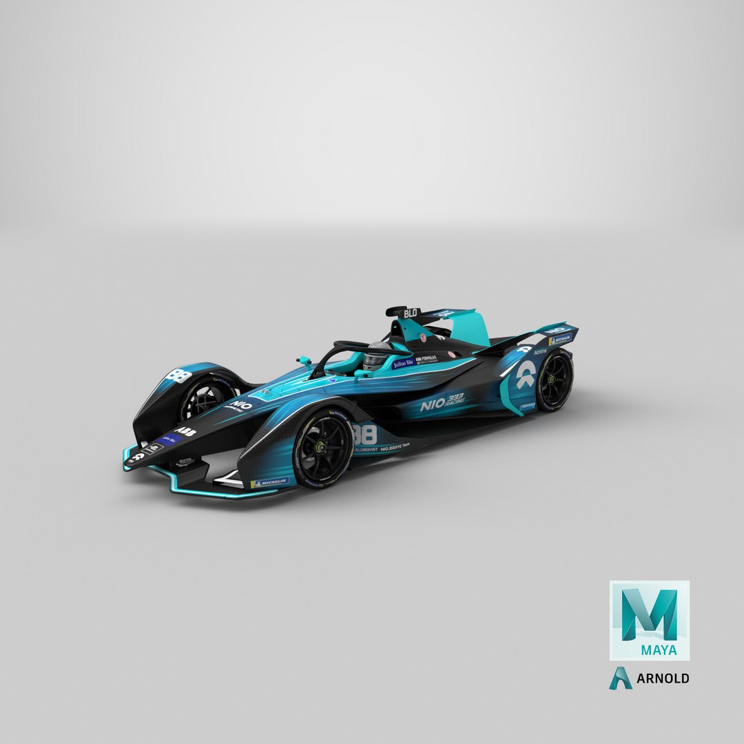 3D NIO 333 FE Team Formula E Season 2020 2021 - TurboSquid 1728949