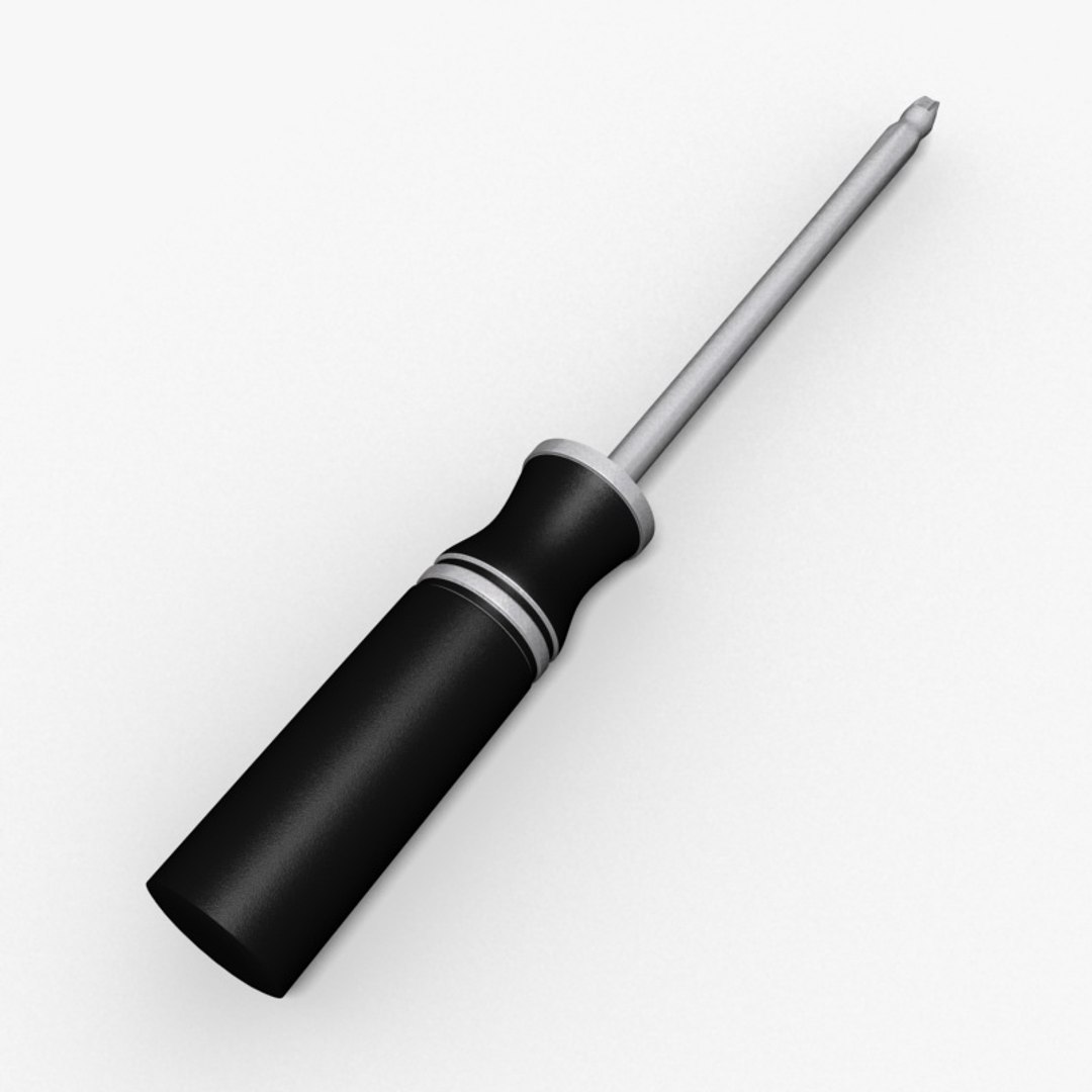 Cross-point Screwdriver 3d Model