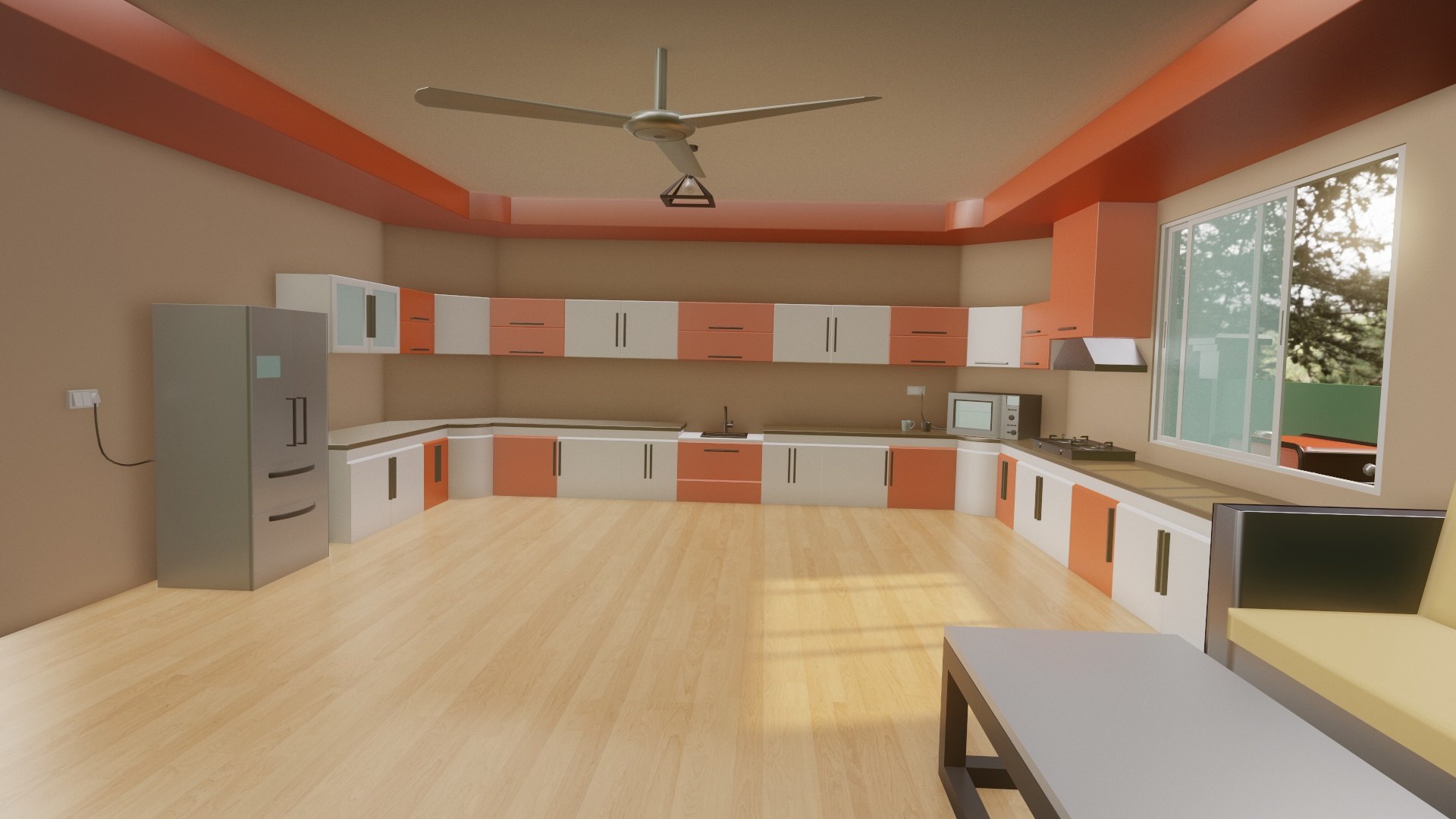 Kitchen And Dining Area 3D Model - TurboSquid 2144629