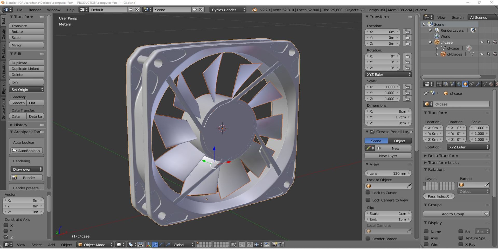 Computer Fan 3D Model - TurboSquid 1754942