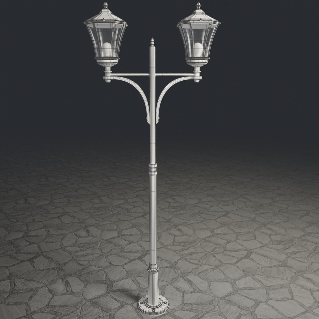 Set Of Standart Street Lamps 3D Model - TurboSquid 1960516