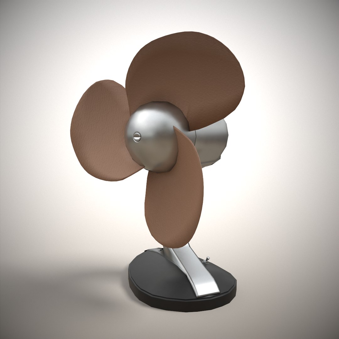 3D модель Standing Old Fan Animated - TurboSquid 1877252